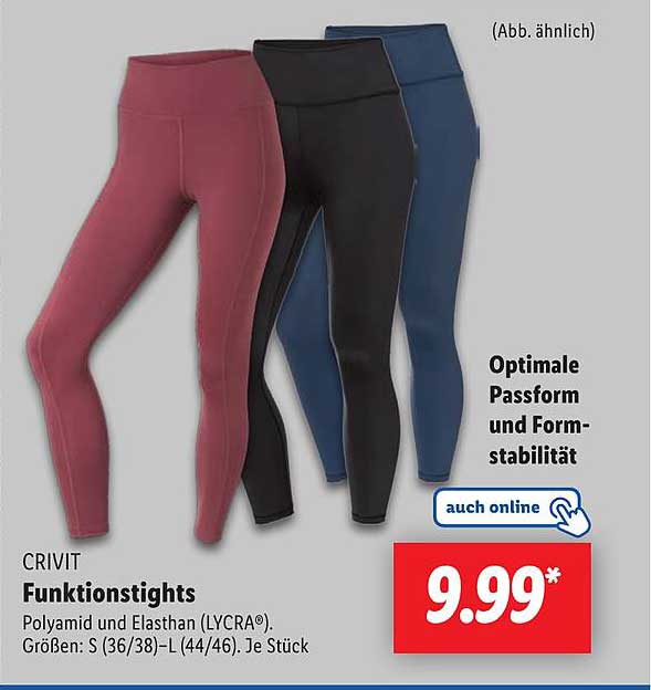 Crivit Funktionstights Angebot bei Lidl - ProspektGuru.de
