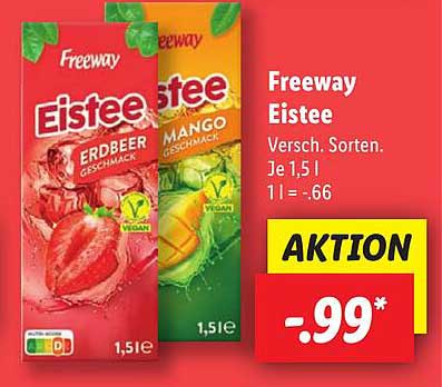 Freeway Eistee Angebot bei Lidl - ProspektGuru.de