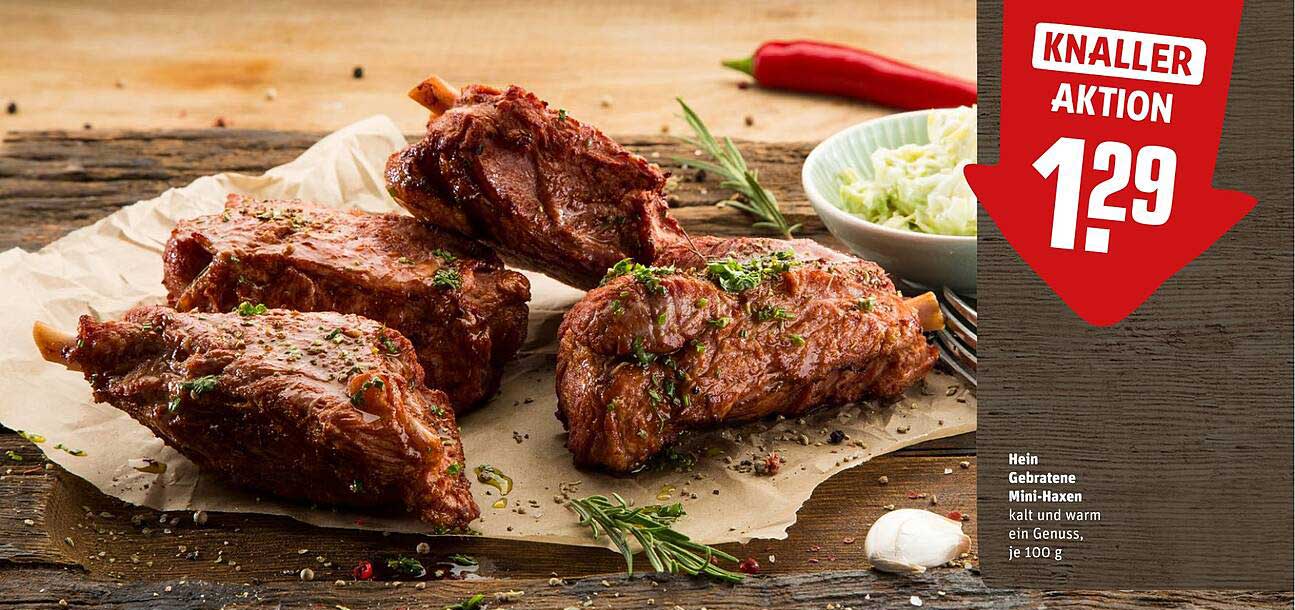Hein Gebratene Mini-Haxen Angebot bei REWE Center