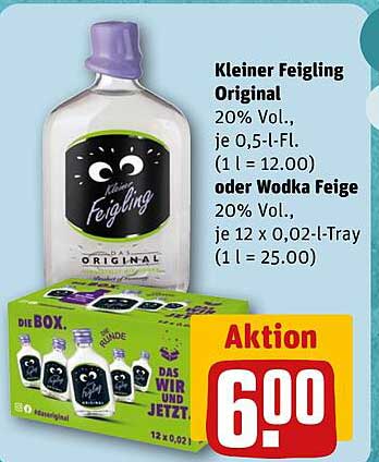 Kleiner Feigling Original Angebot bei REWE Kaufpark
