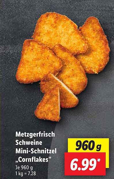 Metzgerfrisch Schweine Mini-Schnitzel „Cornflakes“ Angebot bei Lidl