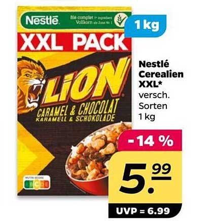 Nestlé Cerealien Lion Xxl* Angebot bei NETTO - ProspektGuru.de