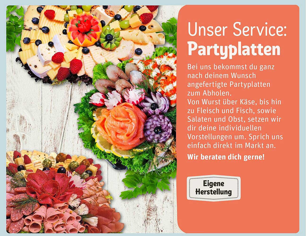 Partyplatten Angebot bei REWE Center - ProspektGuru.de