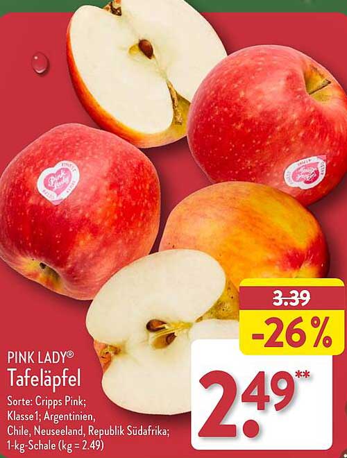 Pink Lady® Tafeläpfel Angebot bei Aldi Nord - ProspektGuru.de