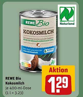Rewe Bio Kokosmilch Angebot bei REWE Center
