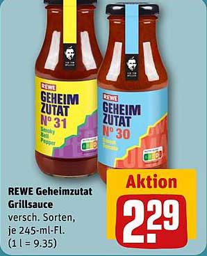 Rewe Geheimzutat Grillsauce Angebot bei REWE Center