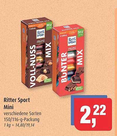 Ritter Sport Mini Angebot bei Markant
