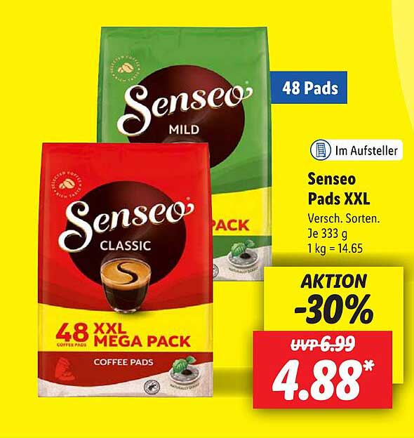 Senseo Pads Xxl Angebot bei Lidl