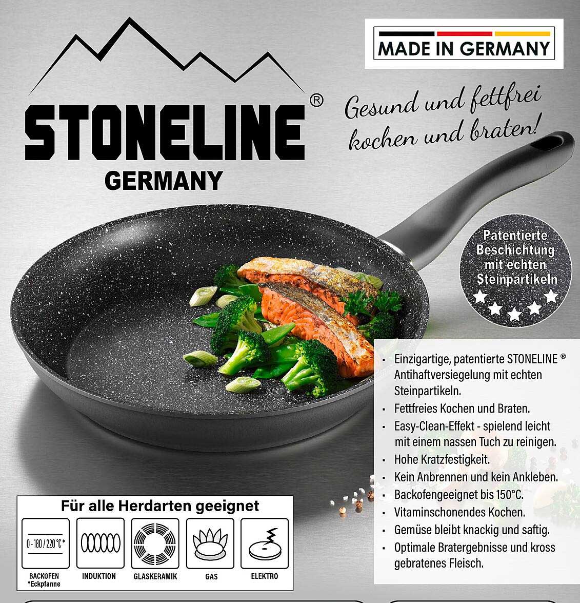 Stoneline® Pfanne Angebot bei REWE Kaufpark - ProspektGuru.de