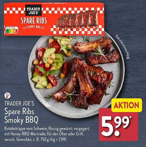 Trader Joe’s Spare Ribs Smoky Bbq Angebot bei Aldi Nord