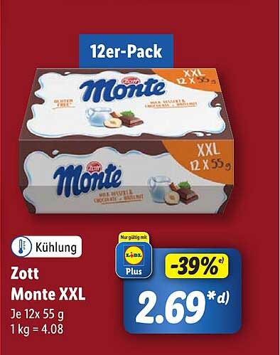 Zott Monte Xxl Angebot bei Lidl
