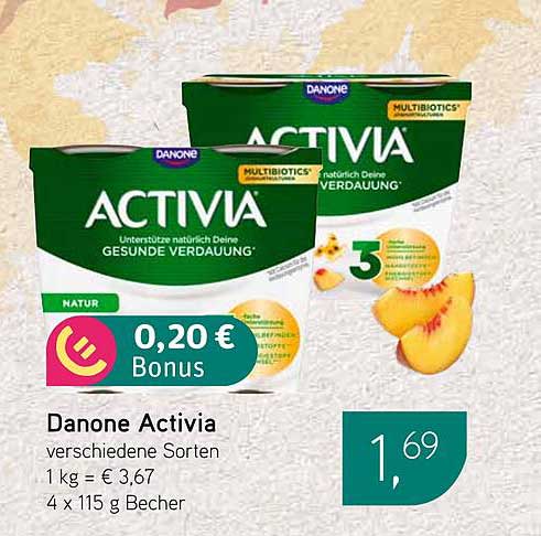 Danone Activia Verschiedene Sorten Angebot bei Dornseifer - ProspektGuru.de