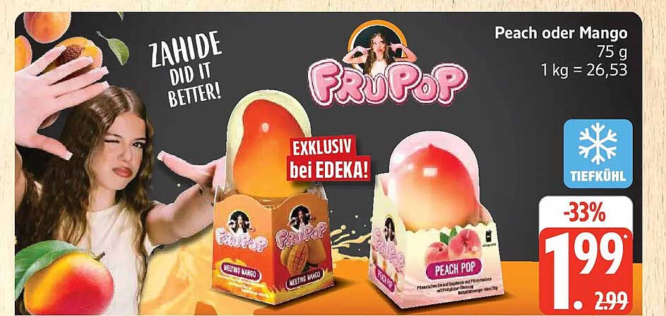Frupop Peach Oder Mango 75 G - Jetzt Zum Sonderpreis! Angebot bei ...