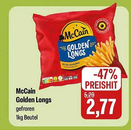 Mccain Golden Longs - 1Kg Beutel Angebot bei Feneberg - ProspektGuru.de