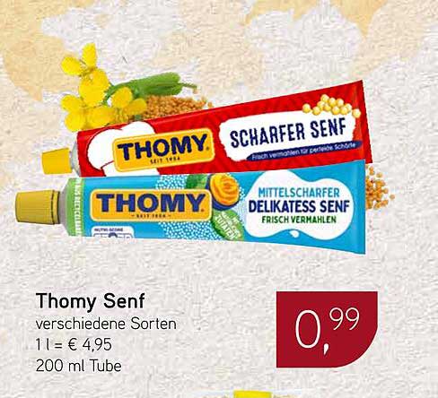 Thomy Senf - Verschiedene Sorten Angebot bei Dornseifer - ProspektGuru.de