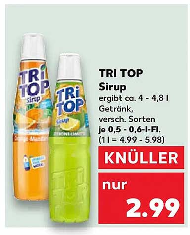 Tri Top Sirup Angebot bei Kaufland - ProspektGuru.de