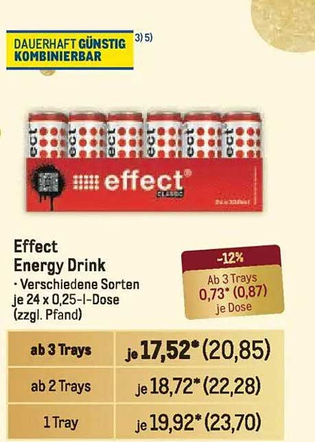 Effect Energy Drink Angebot bei METRO
