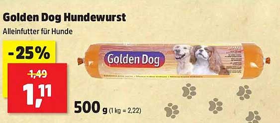 Golden Dog Hundewurst Angebot bei Thomas Philipps