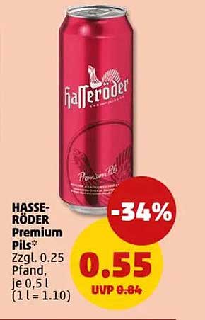 Hasse-Röder Premium Pils Angebot bei Penny