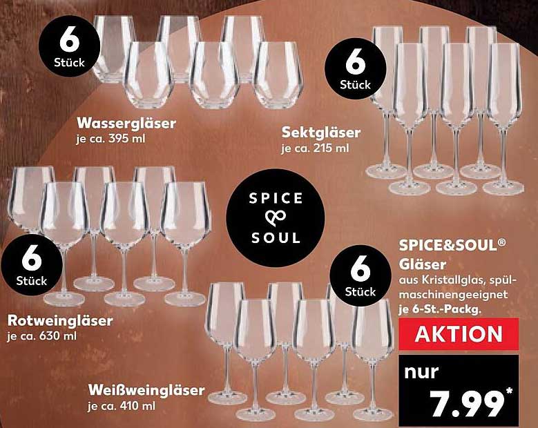Spice&Soul Gläser Angebot bei Kaufland
