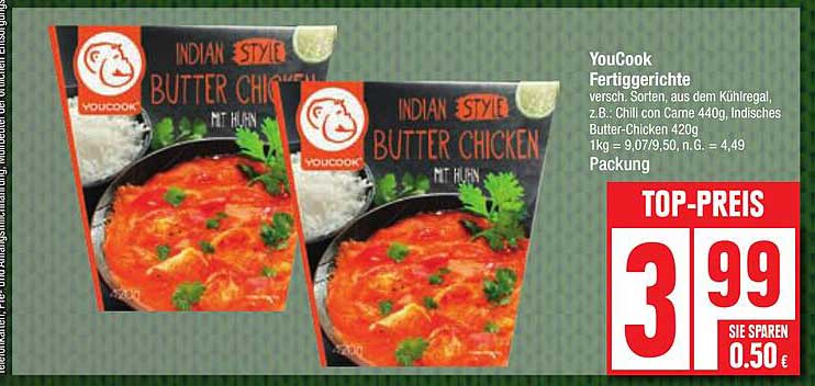 Youcook Butter Chicken Angebot bei Edeka