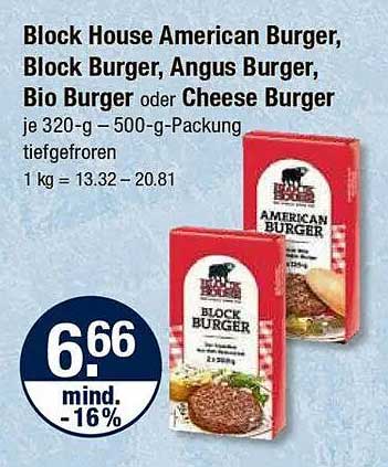 Block House American Burger, Block Burger, Angus Burger, Bio Burger ...