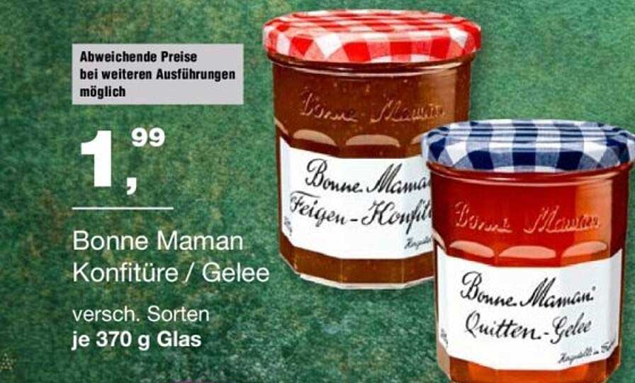 Bonne Maman Konfitüre / Gelee - Verschiedene Sorten Je 370 G Glas ...