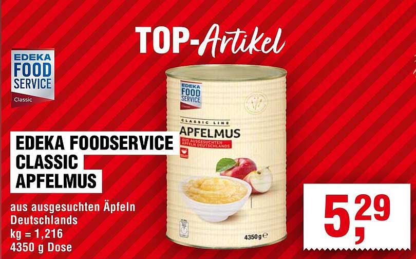 Edeka Foodservice Classic Apfelmus Angebot bei Handelshof - ProspektGuru.de