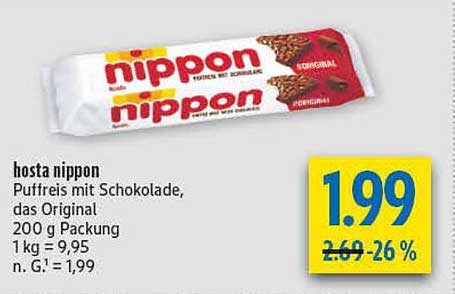 Hosta Nippon Puffreis Mit Schokolade, Das Original 200 G Packung ...