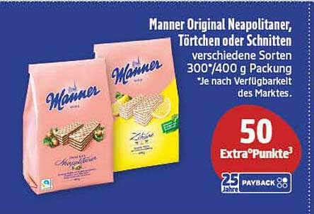 Manner Waffel-Schnitten - Verschiedene Sorten Angebot bei Kaufland ...
