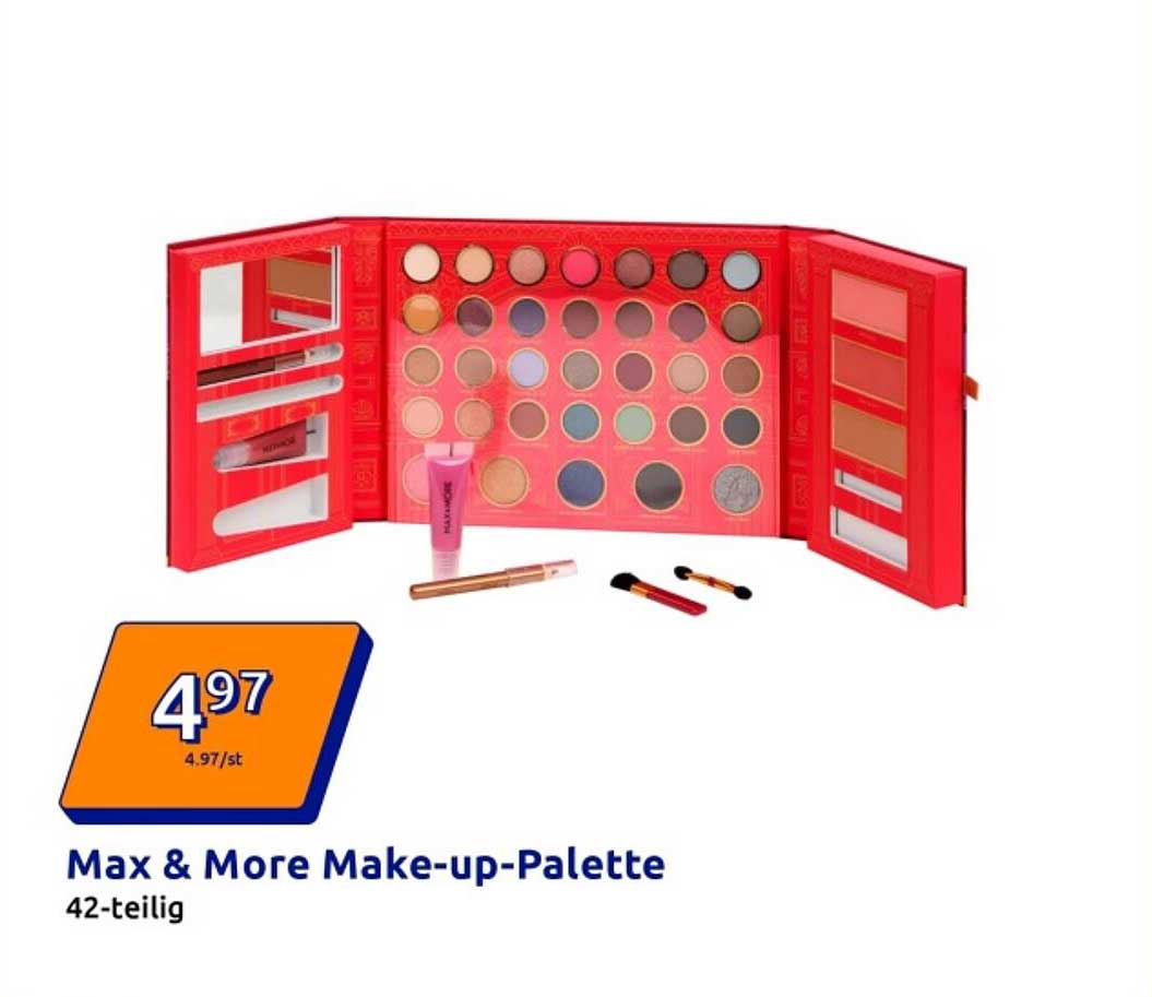 Max & More Make-Up-Palette 42-Teilig Angebot bei Action - ProspektGuru.de