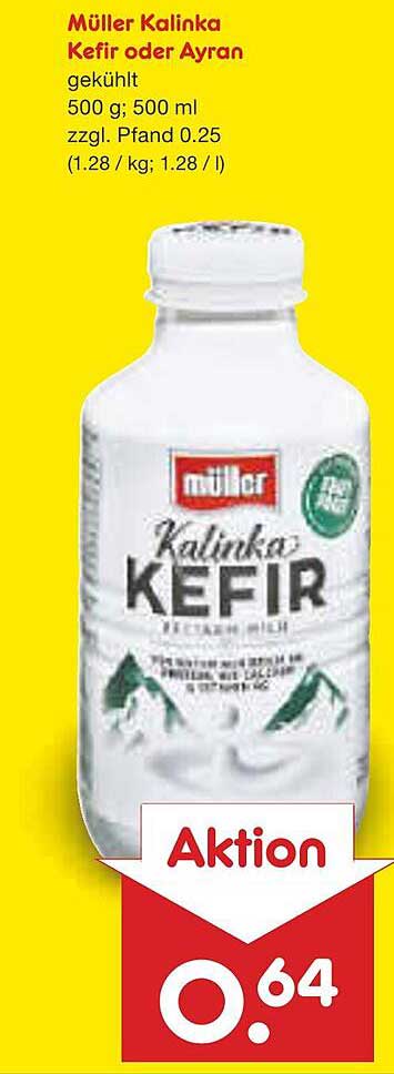 Müller Kalinka Kefir Oder Ayran 500 G Angebot bei Netto Marken-Discount ...