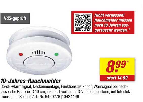 10 Jahres Rauchmelder Ausschalten