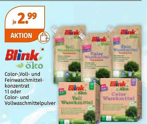 Blink Öko Color-Voll- Und Feinwaschmittel-Konzentrat 1L Oder Color- Und ...