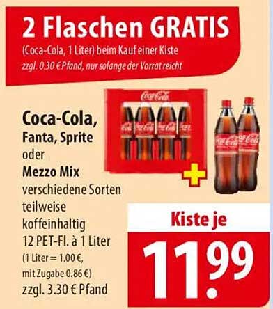 Coca-Cola, Fanta Oder Sprite Angebot bei nahkauf - ProspektGuru.de