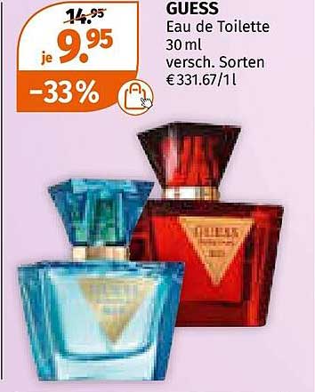 Guess Eau De Toilette 30 Ml Versch. Sorten Angebot bei Müller ...