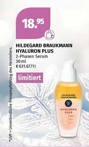 Hildegard Braukmann Hyaluron Plus 2-Phasen Serum 30 Ml Angebot bei ...