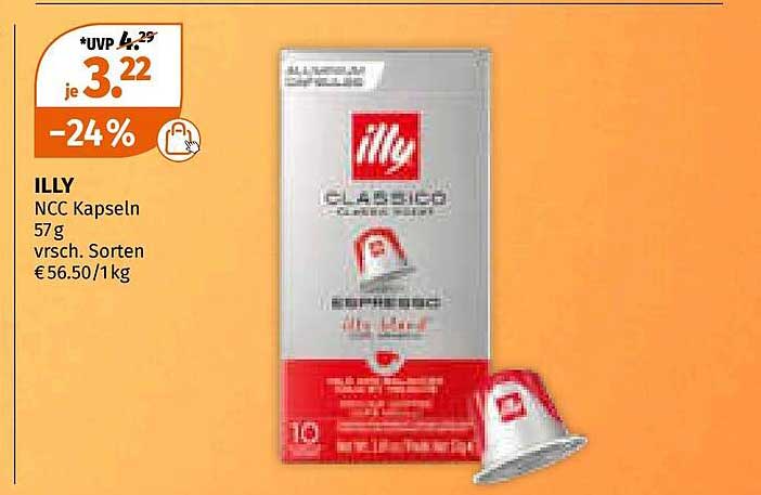 Illy Ncc Kapseln 57 G Verschied. Sorten Angebot bei Müller ...