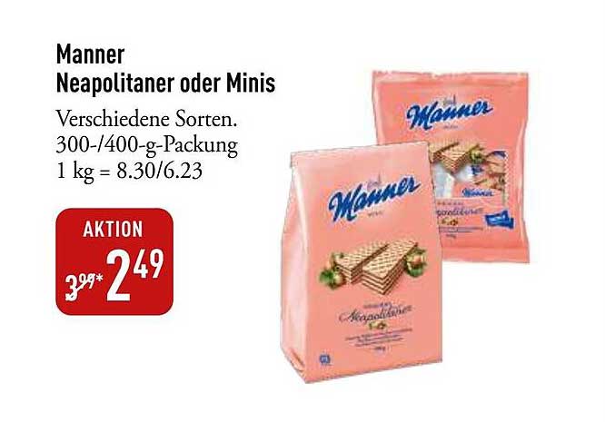 Manner Neapolitaner Oder Minis Angebot bei Galeria Markthalle ...