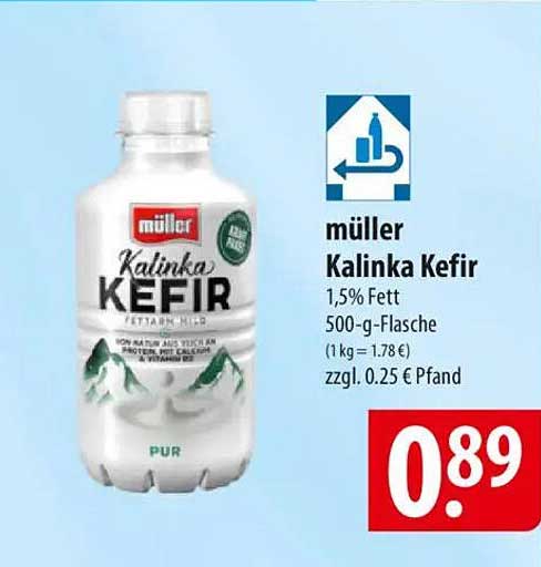 Müller Kalinka Kefir Angebot bei Famila Nord Ost - ProspektGuru.de