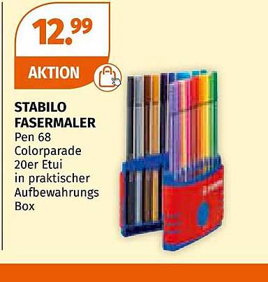 Stabilo Fasermaler Pen 68 Colorparade 20Er Etui In Praktischer ...