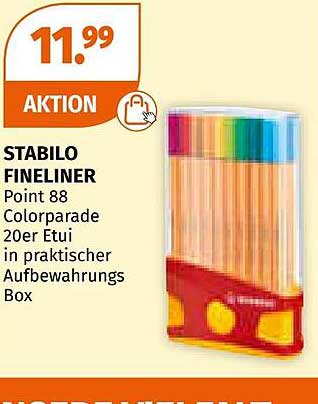 Stabilo Fasermaler Pen 68 Colorparade 20Er Etui In Praktischer ...