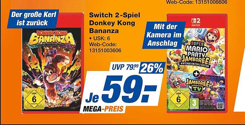 Switch 2-Spiel Donkey Kong Bananza Angebot bei Expert - ProspektGuru.de