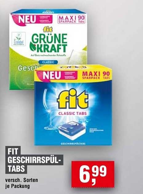Fit Geschirrspül-Tabs Angebot bei Handelshof - ProspektGuru.de