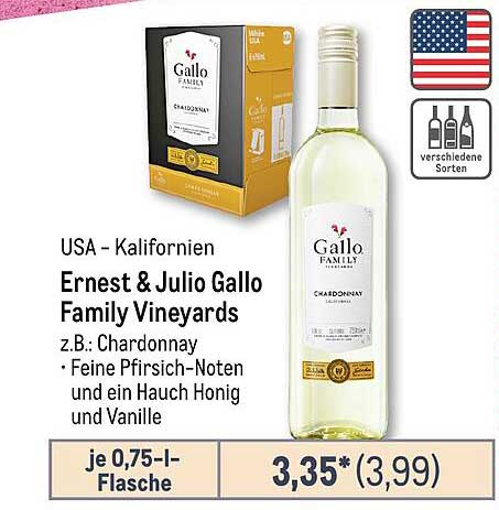 Ernest & Julio Gallo Family Vineyards Chardonnay Angebot bei METRO
