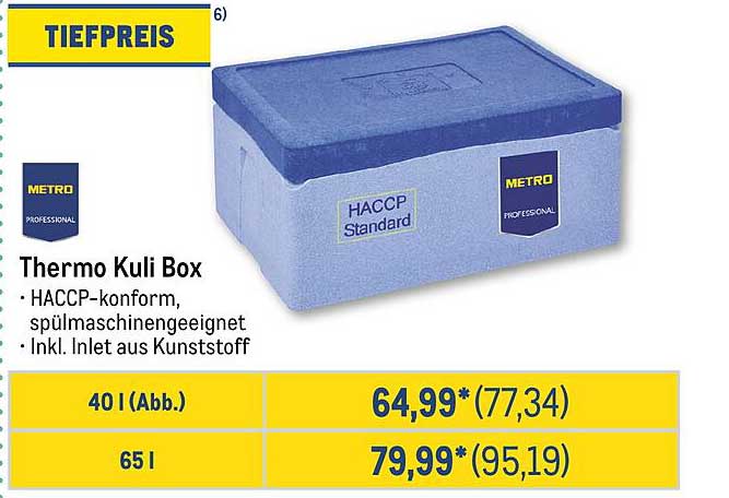 Thermo Kuli Box Angebot bei METRO - ProspektGuru.de