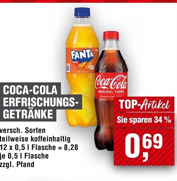 Coca-Cola Erfrischungs-Getränke Angebot bei Handelshof - ProspektGuru.de
