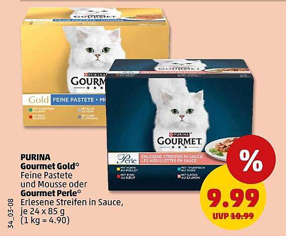 Wunderschöne Purina Gourmet Gold Angebot Fotos