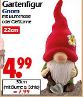 Gartenfigur Gnom Mit Blumenkelle Oder Gießkanne Angebot bei Wreesmann ...