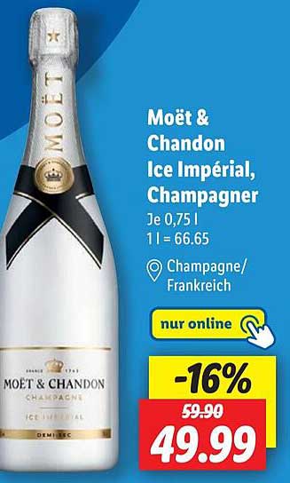 Moët & Chandon Ice Impérial, Champagner Angebot bei Lidl